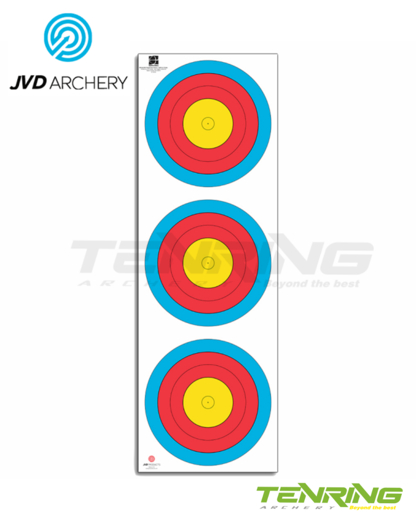 JVD | TARGET FACE 3 SPOT VERTICAL RECURVE OR COMPOUND INDOOR | GROUND ...