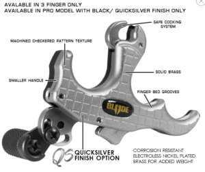 TRUBALL | BLADE PRO MINI | 3 FINGER | THUMB RELEASER | COMPOUND BOW ...