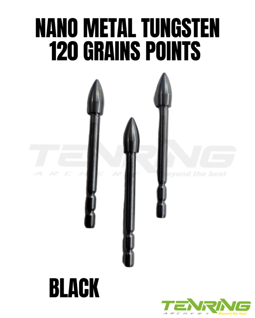 NANO METAL | TUNGSTEN | 120 GRAINS | ARROW POINTS | DOZ | ARROWS ...