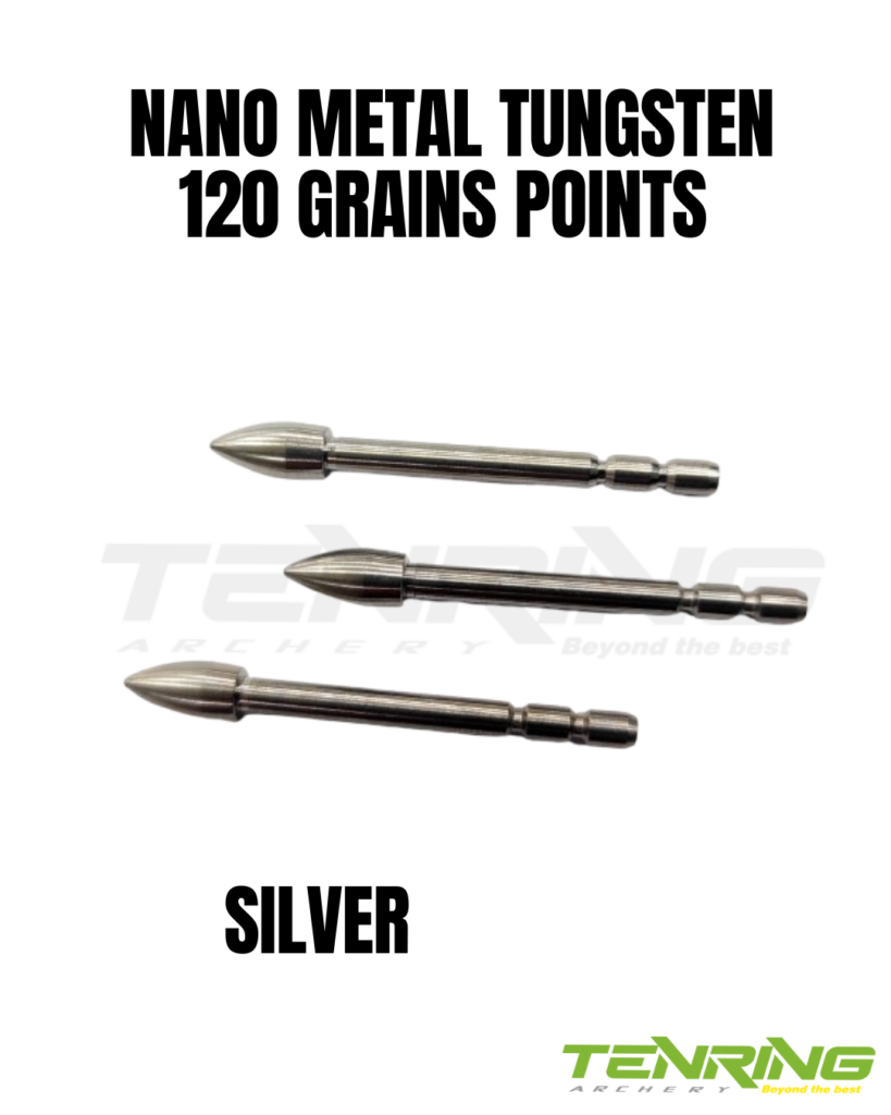NANO METAL | TUNGSTEN | 120 GRAINS | ARROW POINTS | DOZ | ARROWS ...