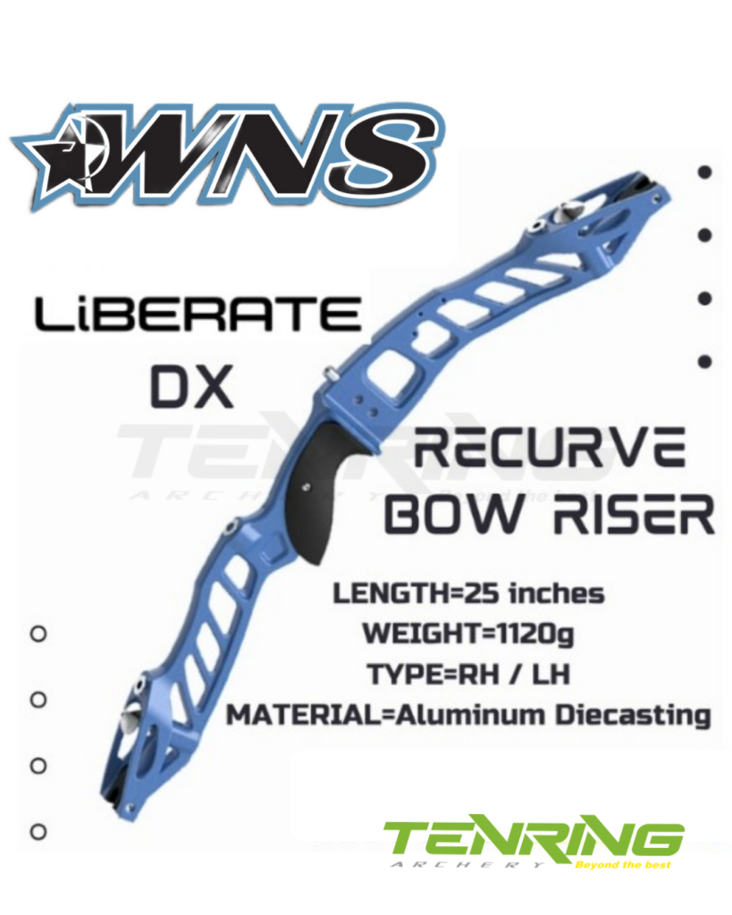 WNS BY WIN&WIN | LIBERATE DX | 25″ | RISER | RECURVE BOW – TENRING ARCHERY