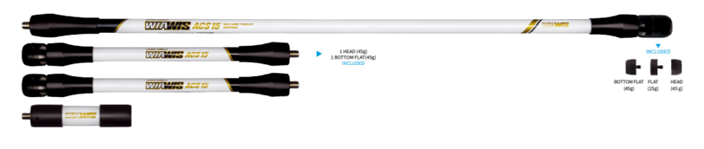 WIAWIS | ACS-15 | STABILIZER SET | RECURVE BOW – TENRING ARCHERY
